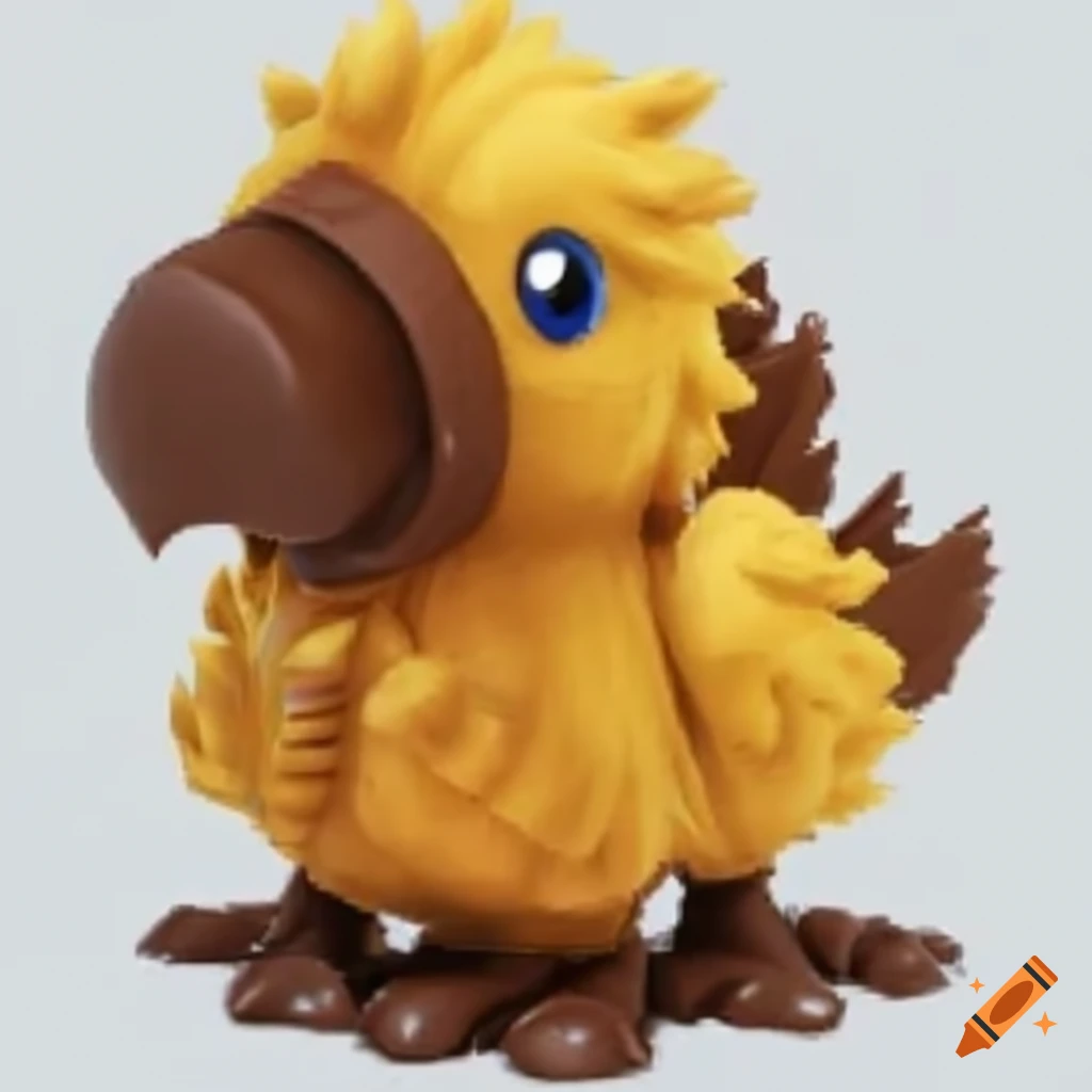 Chocolate chocobo from final fantasy on Craiyon