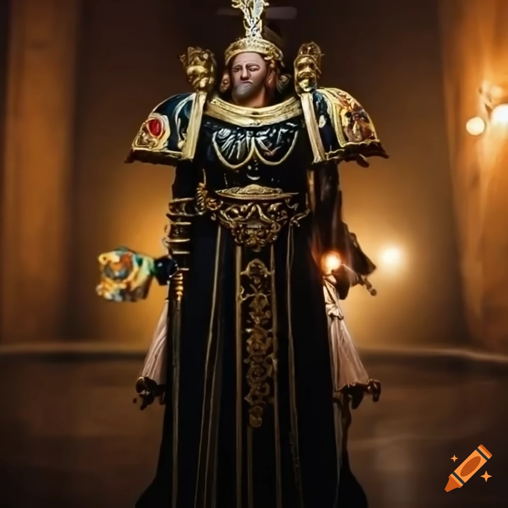 Orthodox christian icon depicting the god emperor of mankind from ...