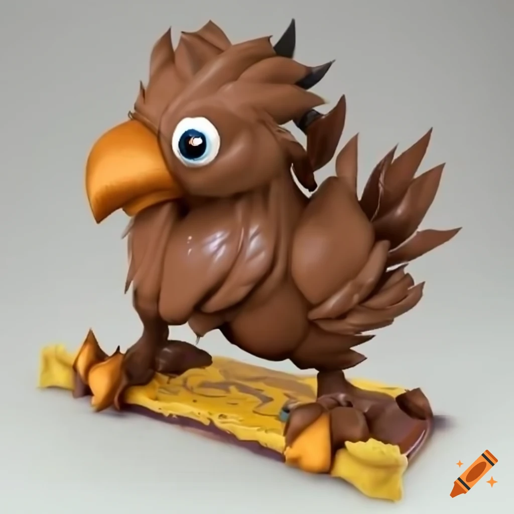 Chocolate chocobo from final fantasy on Craiyon