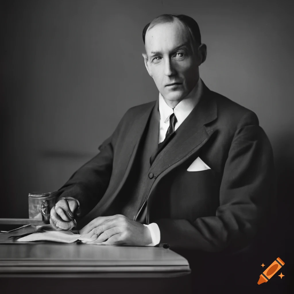 1920s business man portrait on Craiyon