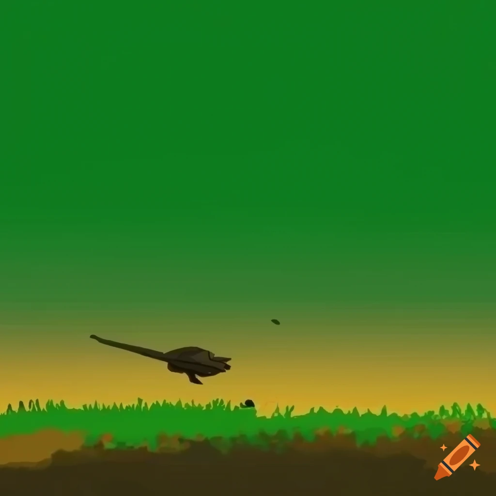 Plain land background for 2d tank game on Craiyon