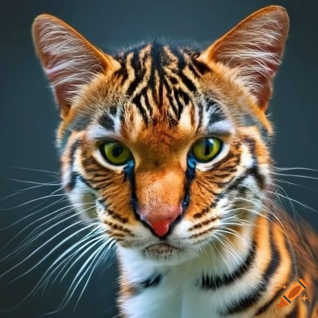 Jumping tiger cat on Craiyon