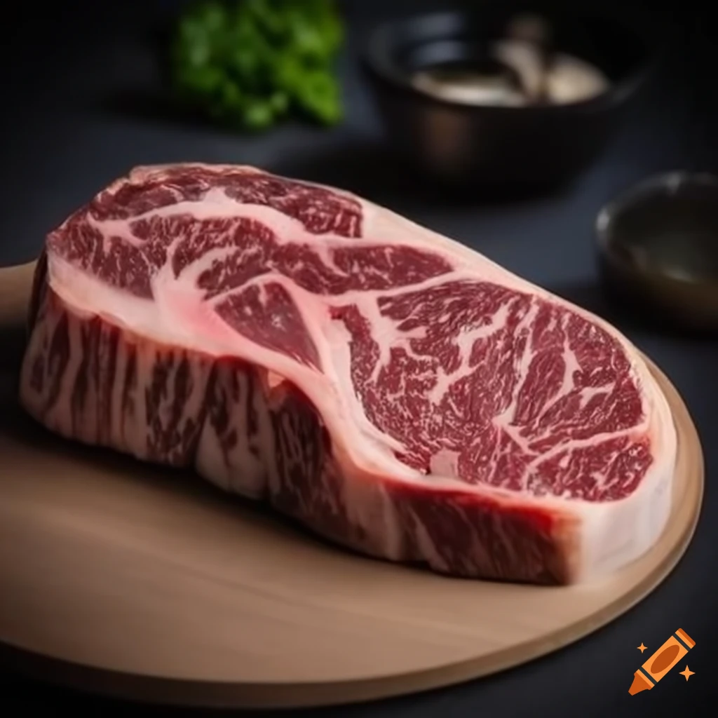 Wagyu ribeye mb7+ on Craiyon