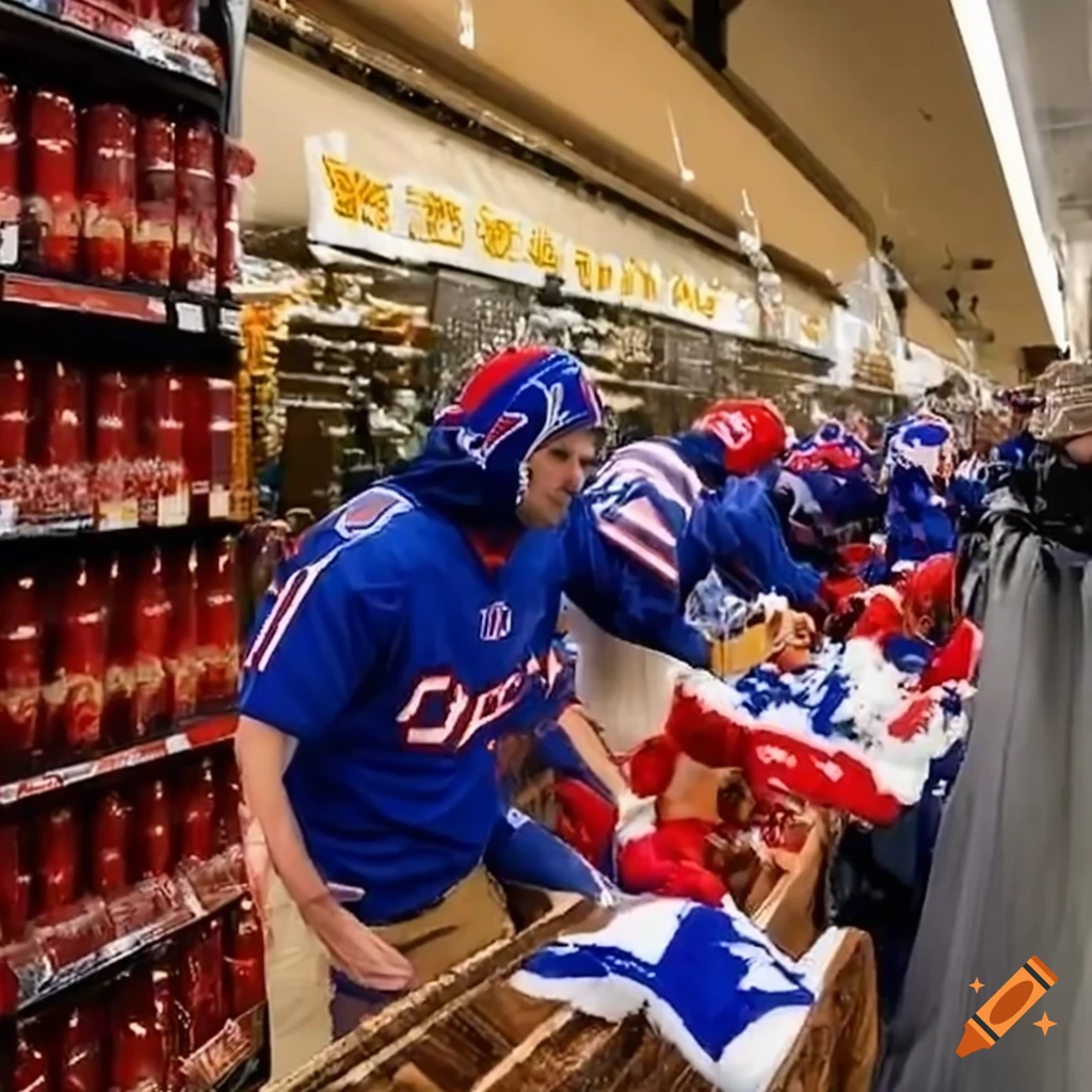 Buffalo Bills fans stocking up on beer at Wegmans before a snow storm ...