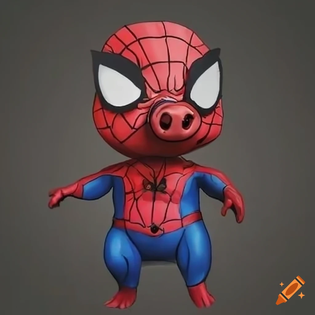 Spider pig character on Craiyon