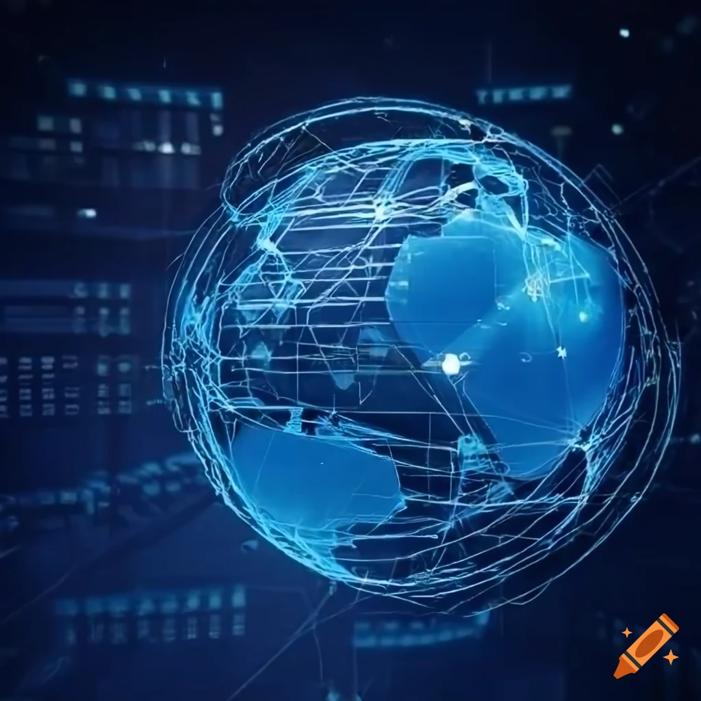 Computers network infrastructure on Craiyon