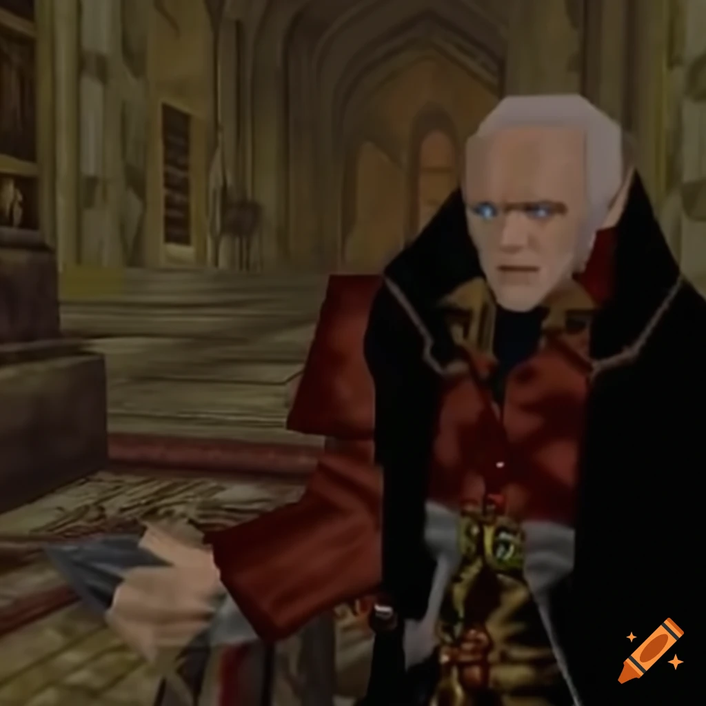 Anthony Hopkins as Abraham Van Helsing in Castlevania 64 video game on ...