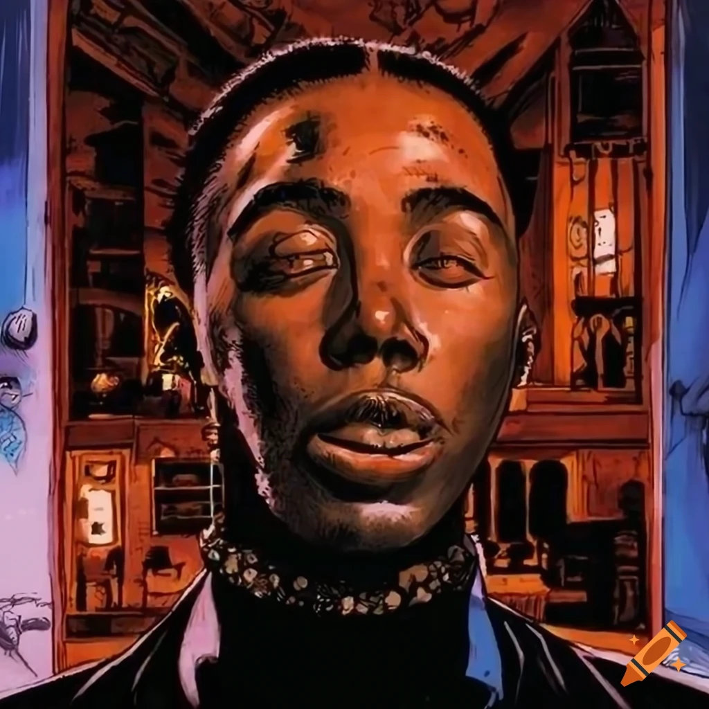 Illustration from graphic novel 'Zenith LSD' by Norman Rockwell on Craiyon