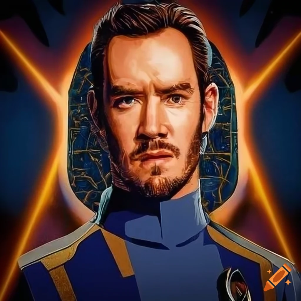 Mark Paul Gosselaar as brave spaceship pilot in action movie poster art ...