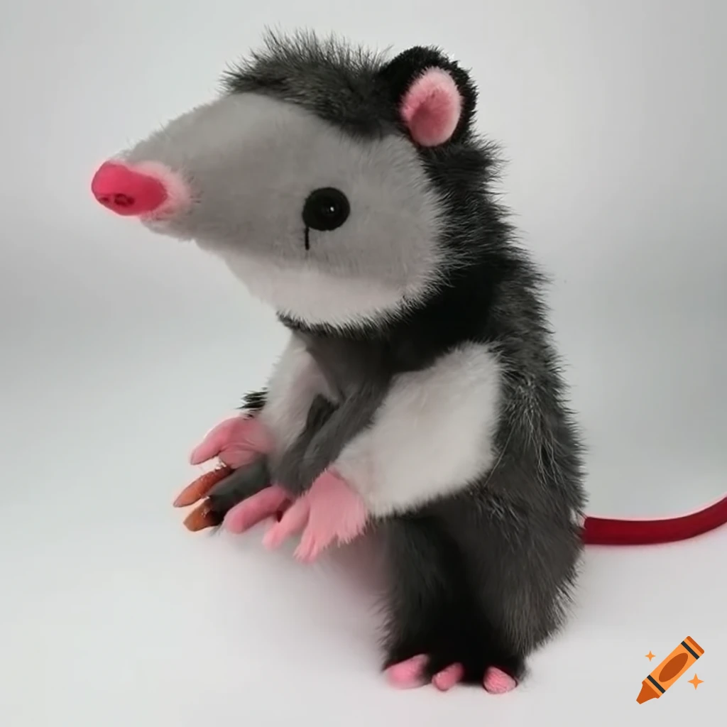 Cute opossum puppet on Craiyon