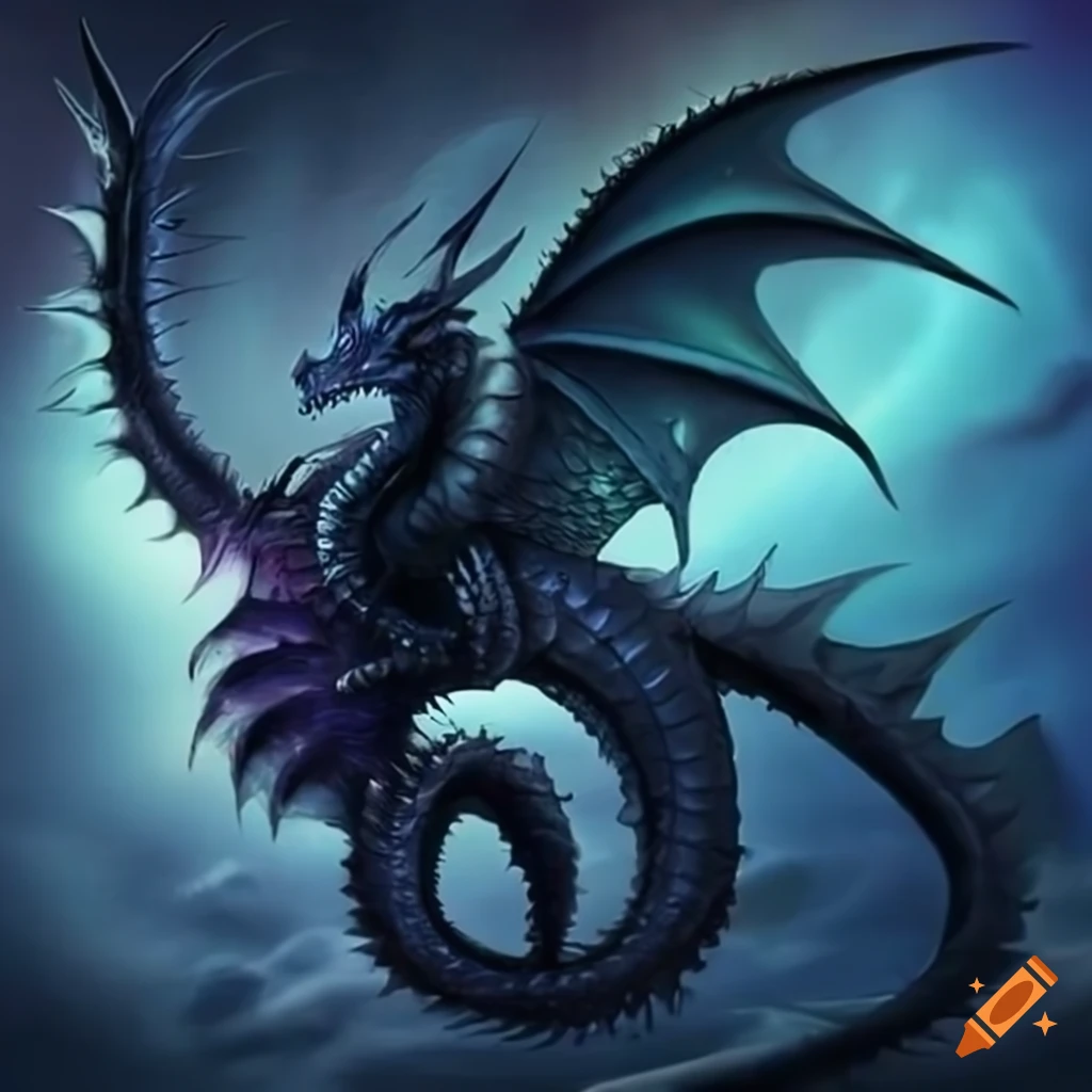 Night dragon on Craiyon