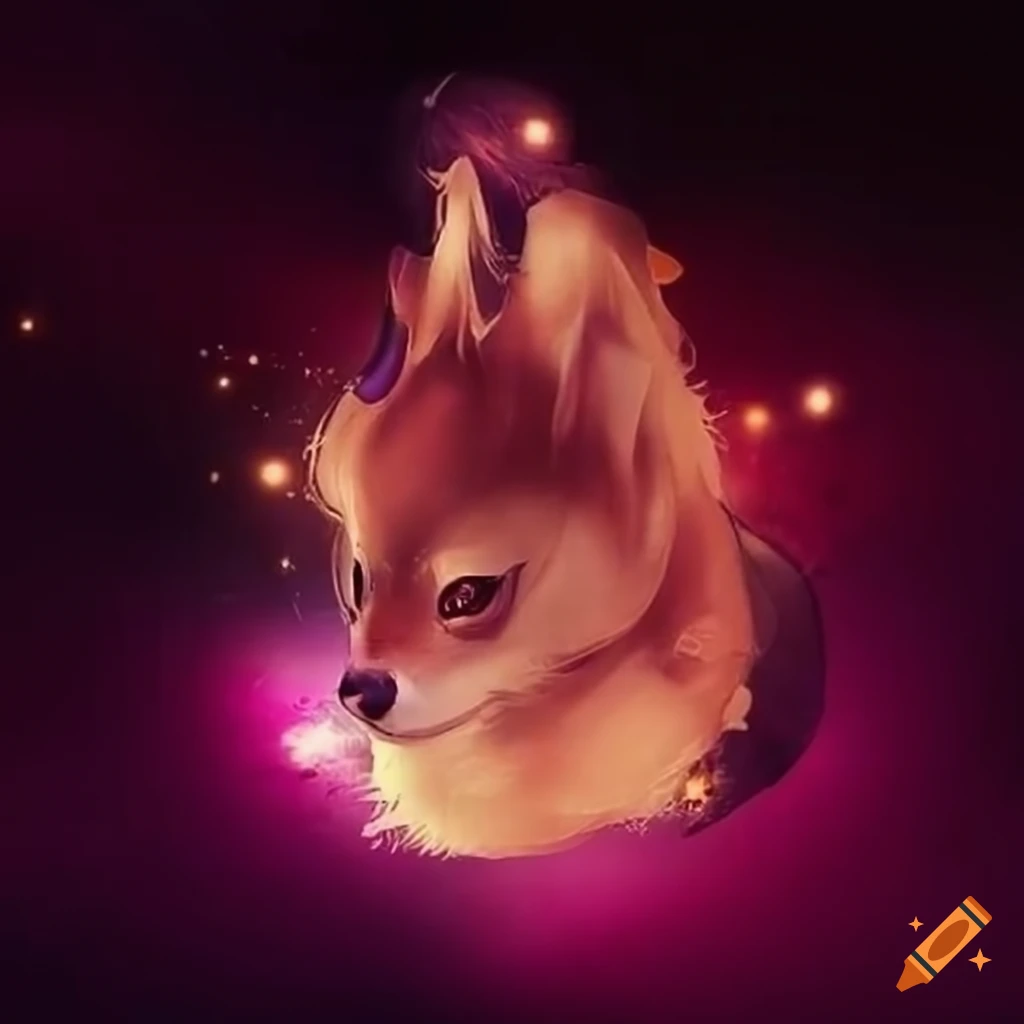 Holographic pokemon card featuring holo pikachu and eevee on Craiyon