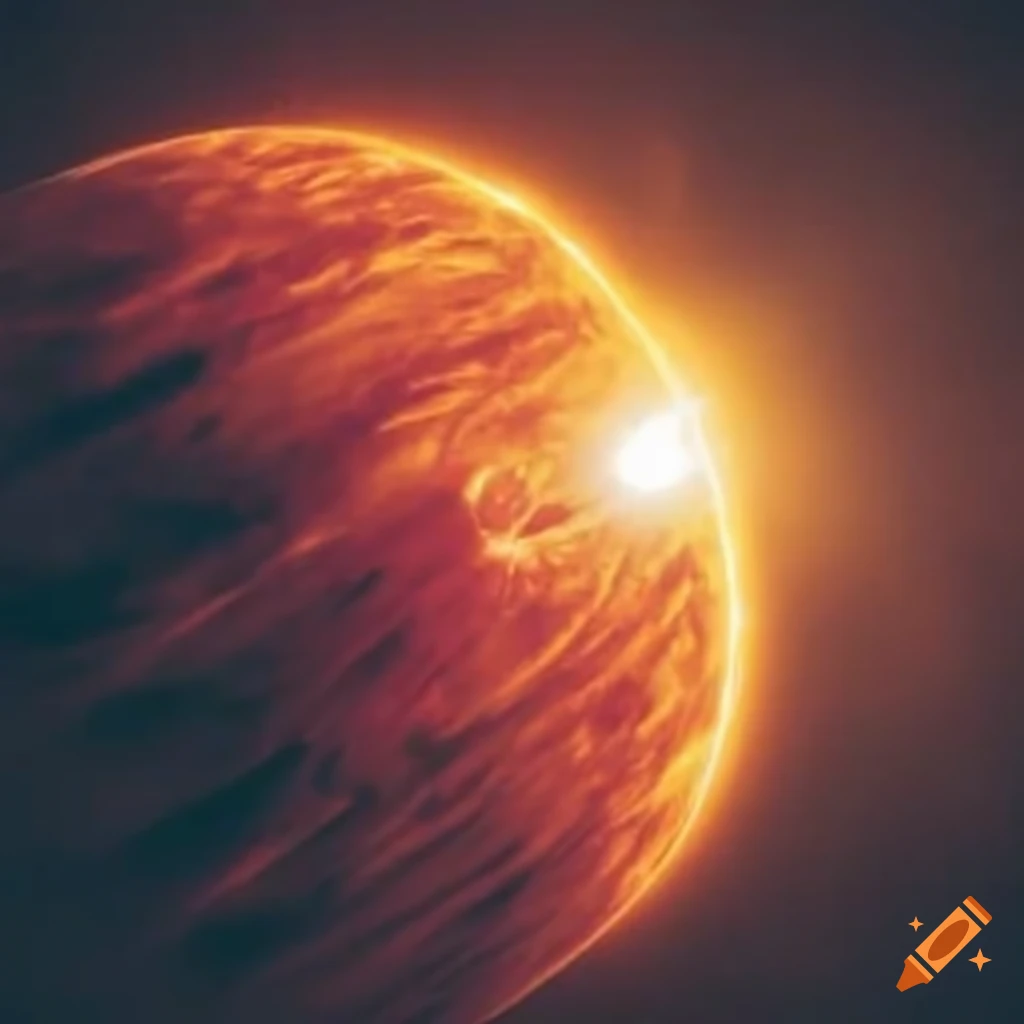 Humanity revolving around the sun on Craiyon