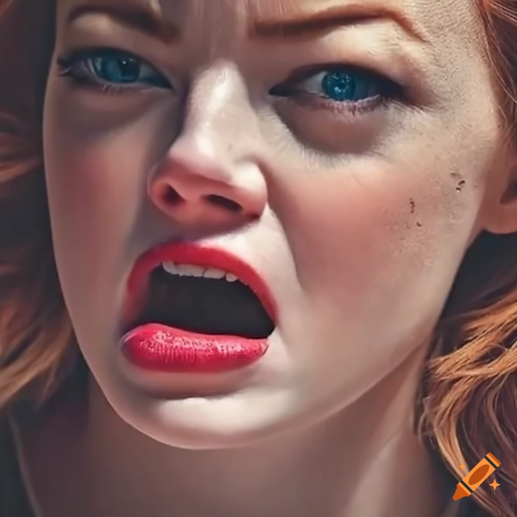 Woman raging at a party while people hold their noses on Craiyon