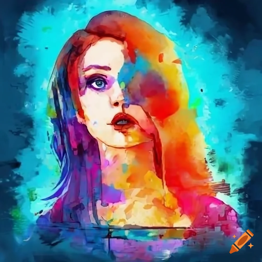 Future lady in a sci-fi city on Craiyon