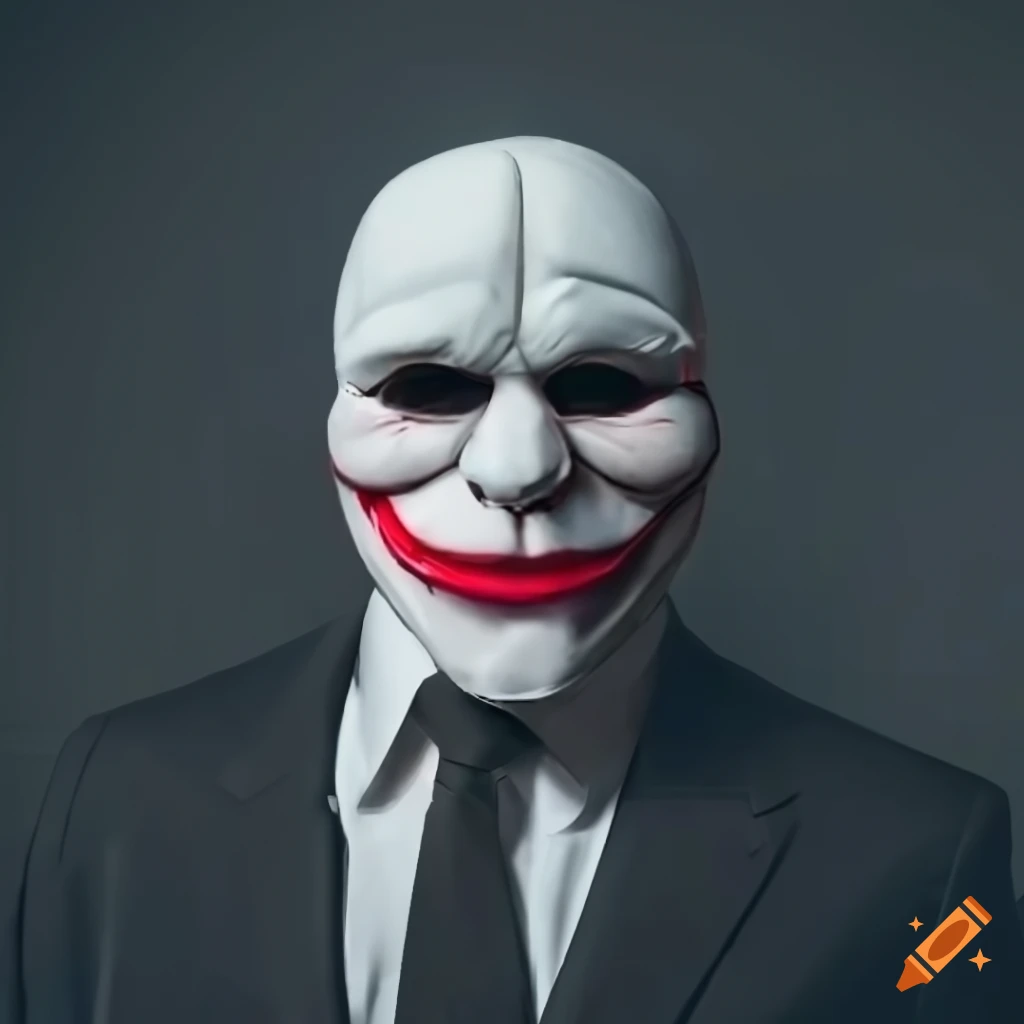 Stylish gentleman in white formal attire with red tie and a Payday 2 ...