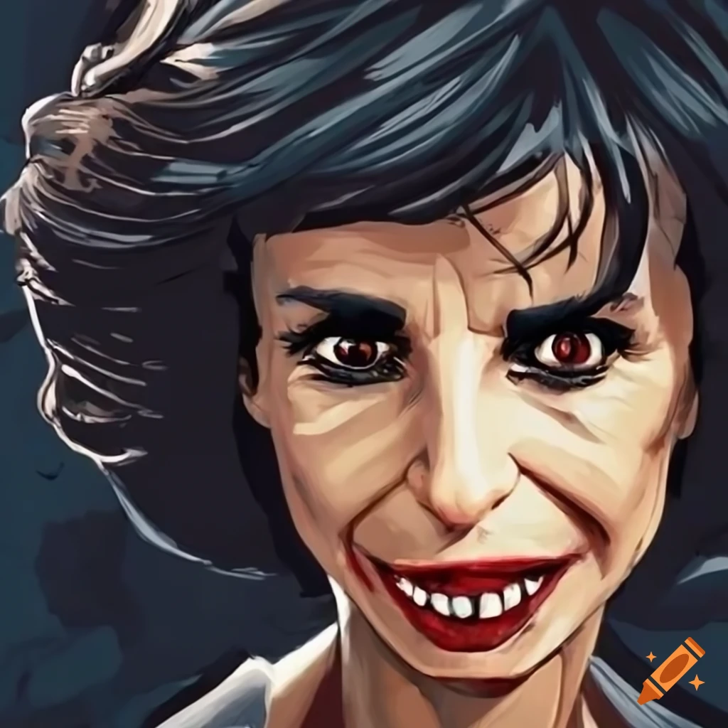 Expression of anger with vampire teeth on Craiyon