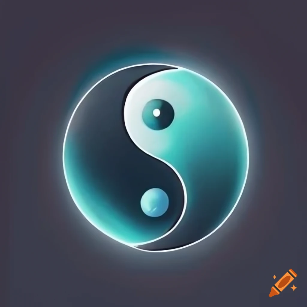 Yin yang symbol on Craiyon