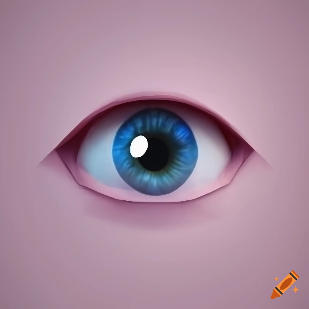Low poly eye artwork on Craiyon