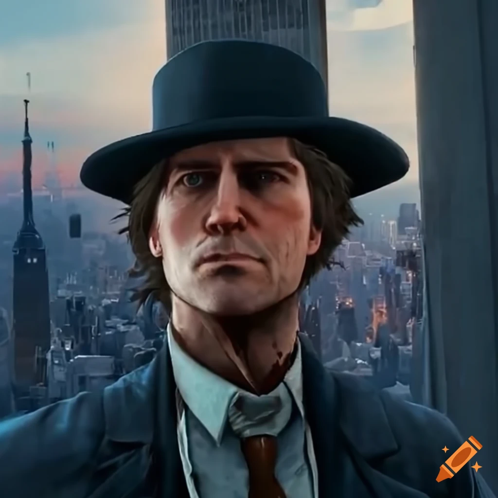 Arthur Morgan from RDR2 at Empire State Building observation deck on ...