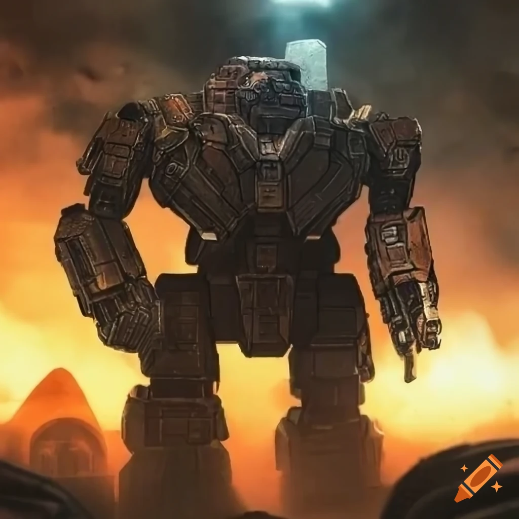 Battletech centurion mech robot on Craiyon
