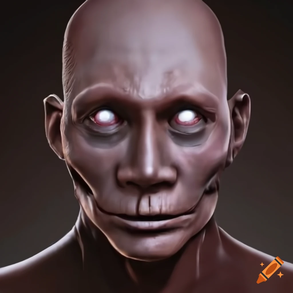 Uncanny valley face on Craiyon