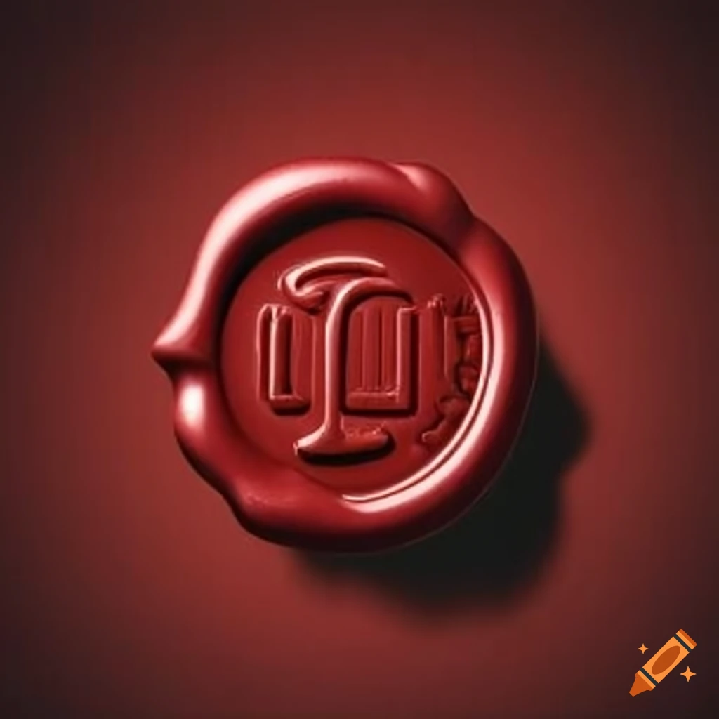 Wax seal stamp with letters \u0418\u0421 on Craiyon