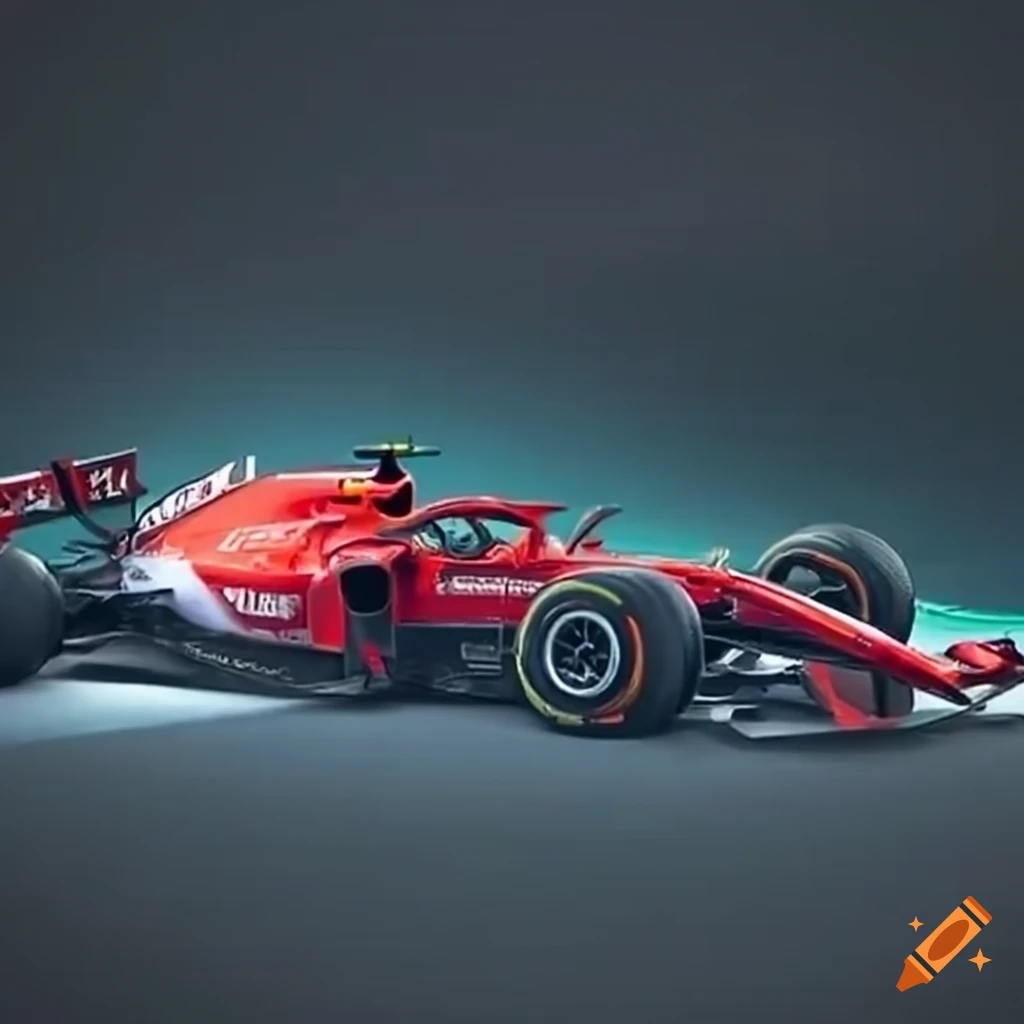 Formula 1 car crash on Craiyon