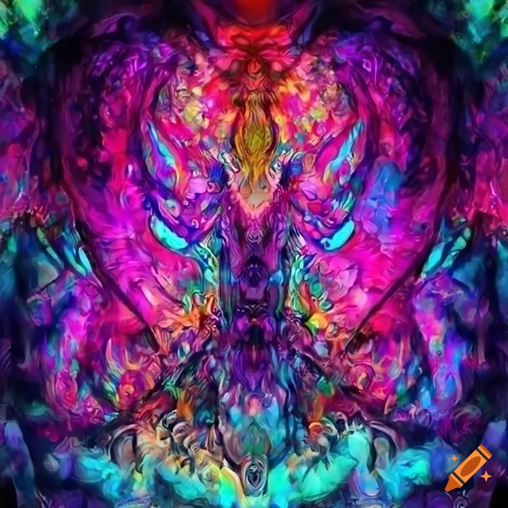 Extraordinary digital painting of a mythical creature with vibrant colors on Craiyon
