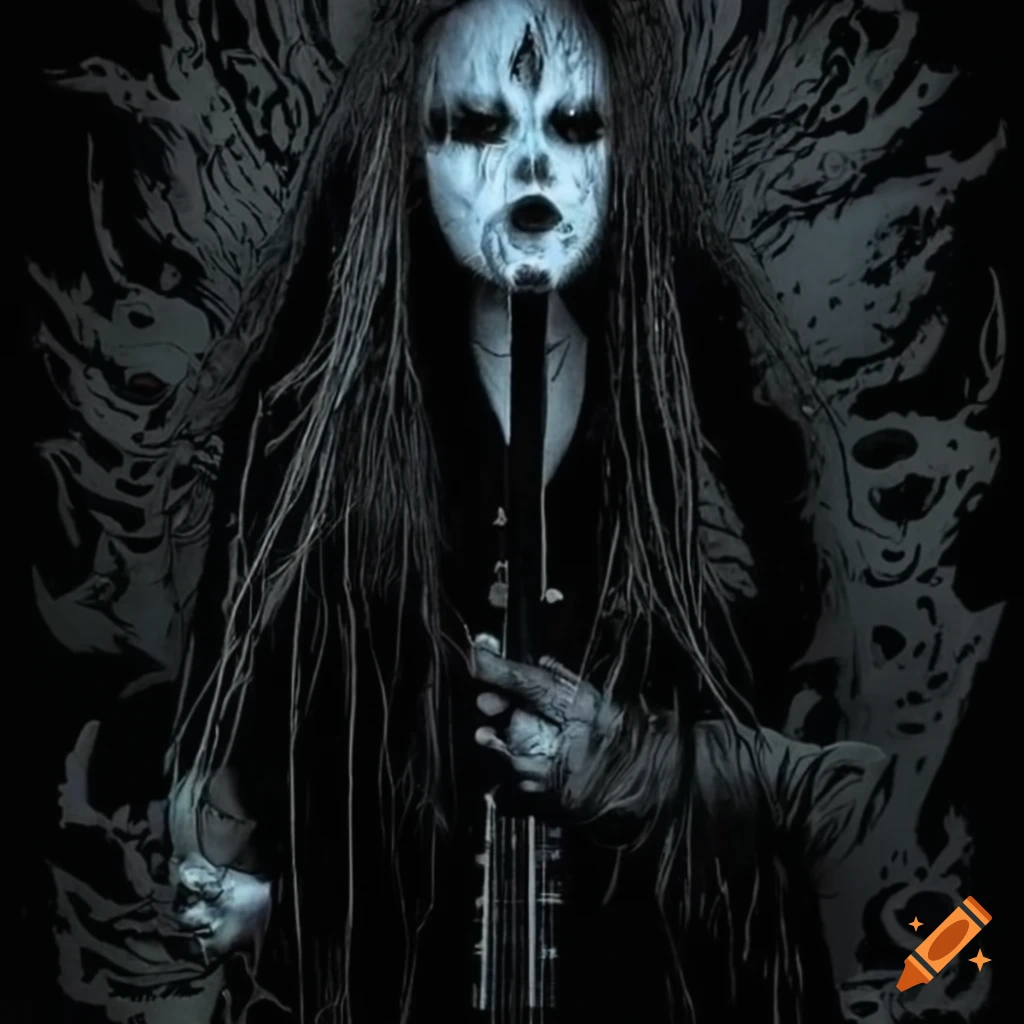 Strange gods made of moonlight in black metal style on Craiyon