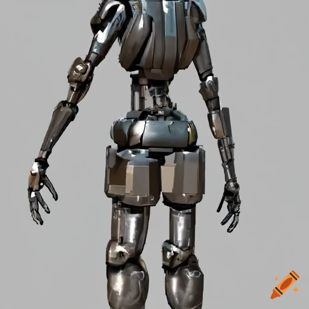 Animated character with bio-mechanical sci-fi gadget in a futuristic ...