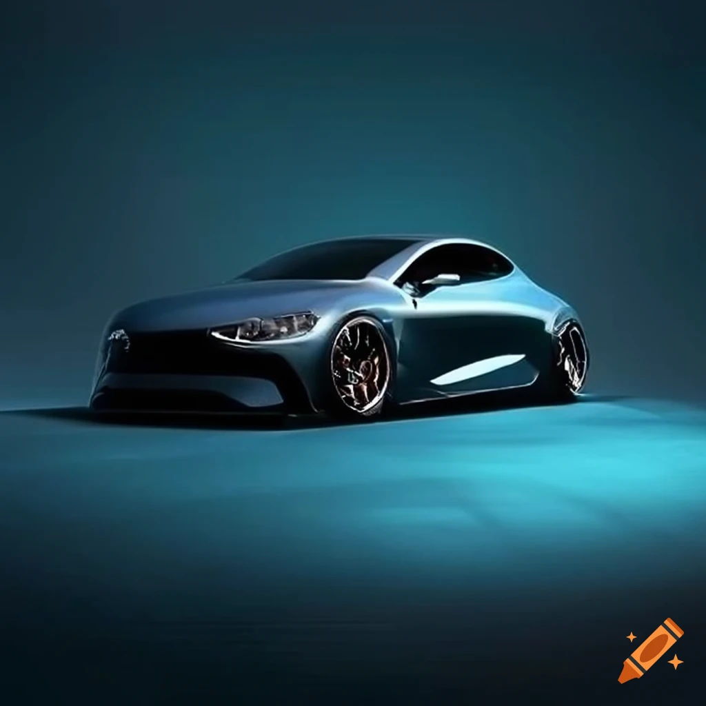 Sleek, low-slung aerodynamic car with all-wheel drive and supercharged ...