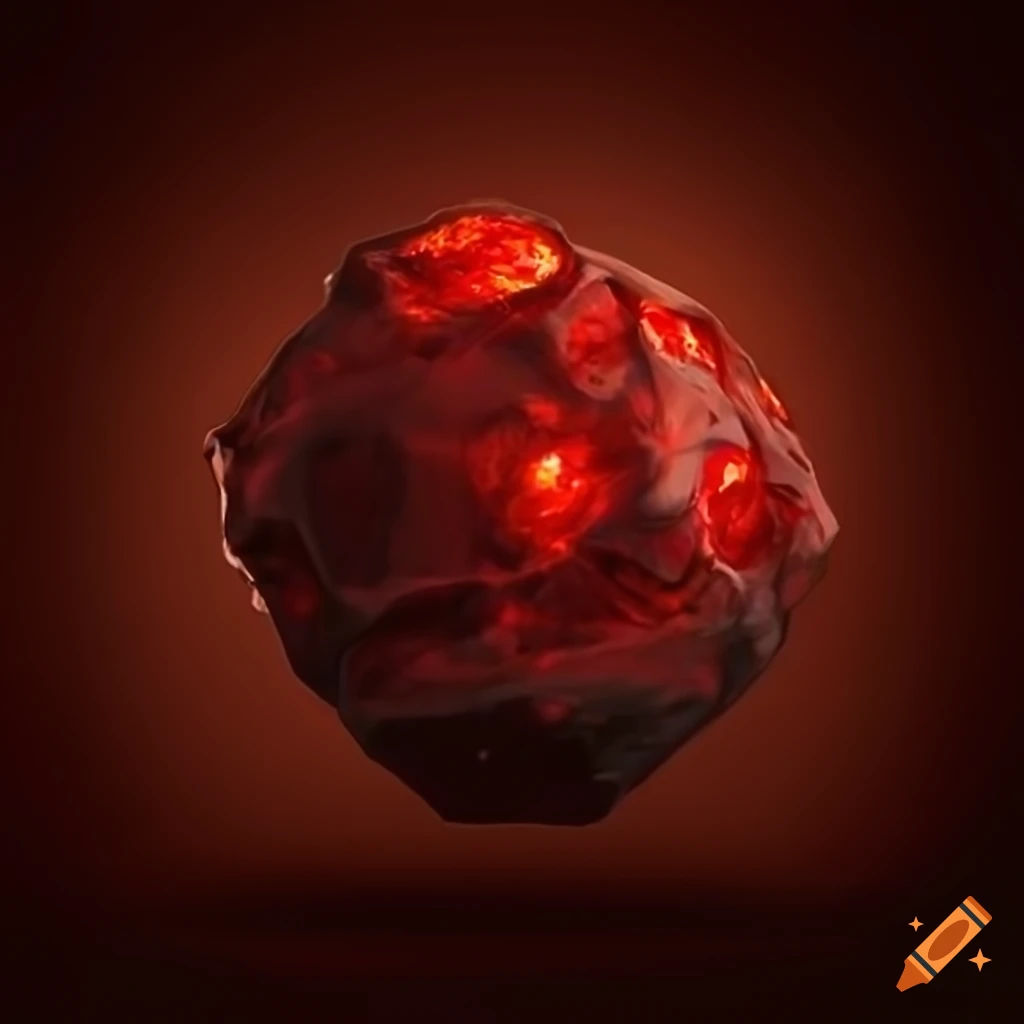 Two dnd runic red stones on Craiyon