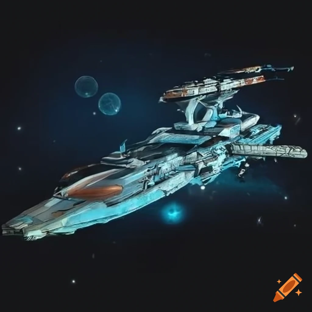 Space cruiser on Craiyon