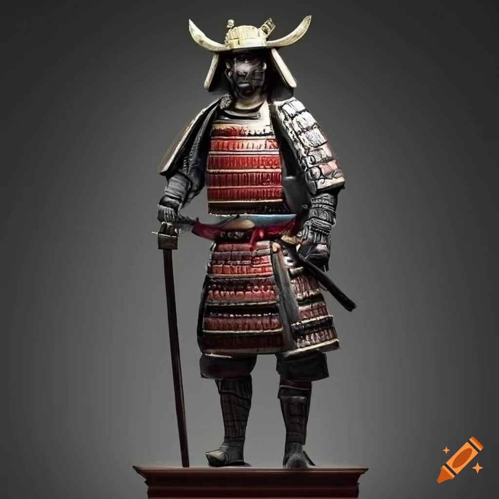 Samurai holding a sword on Craiyon