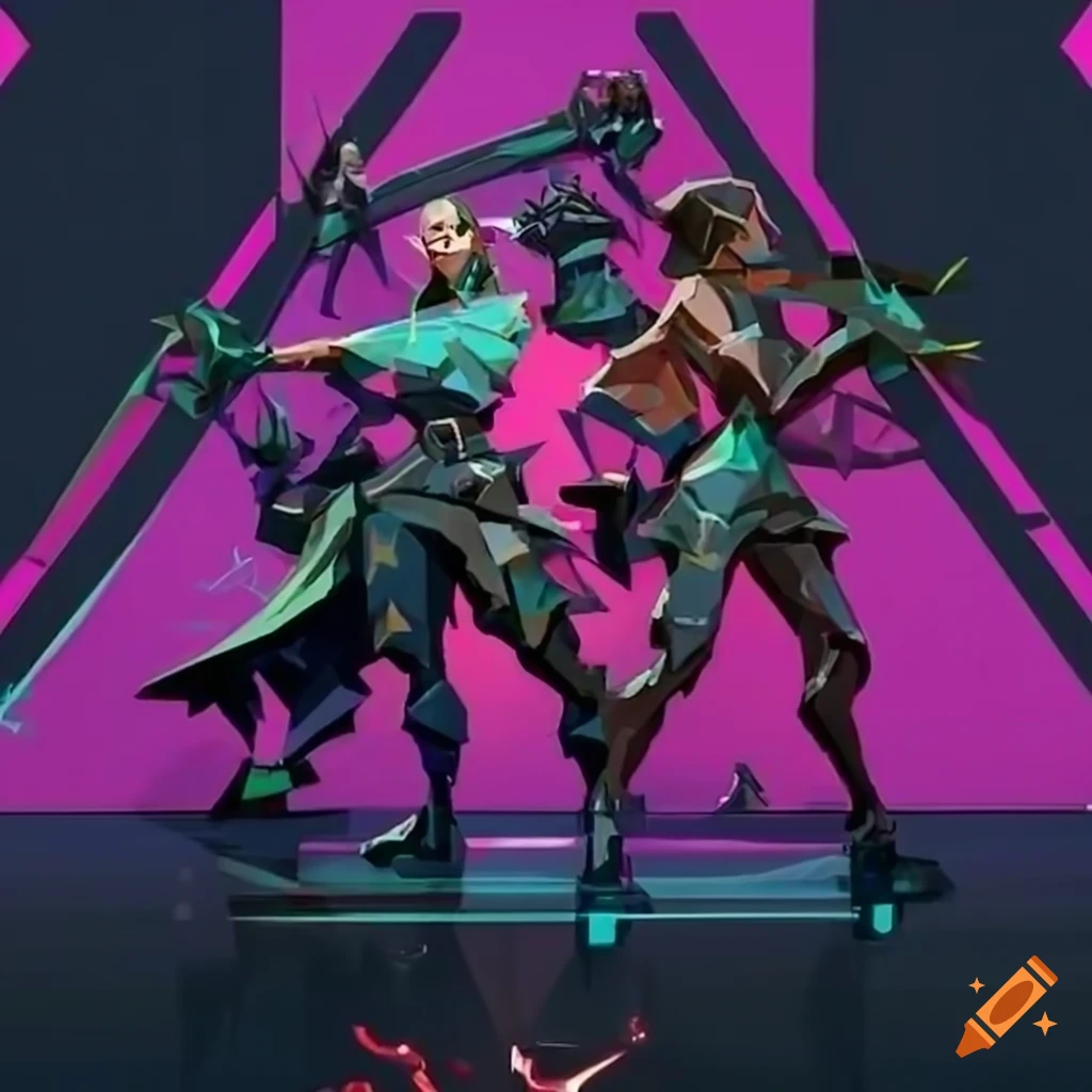 Intense valorant thumbnail featuring iconic agents in a high-stakes ...