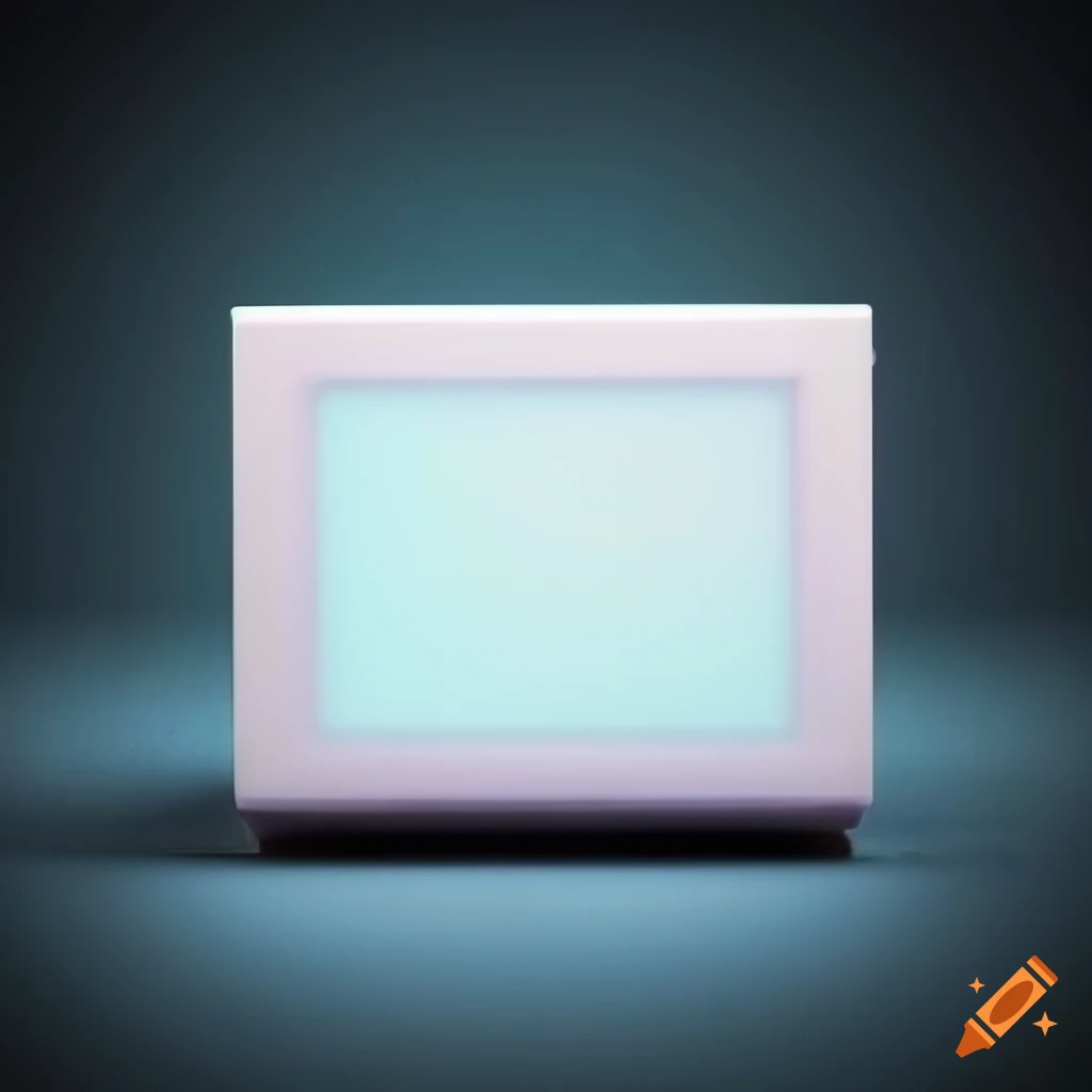 Small white high-tech box displaying digital numbers on Craiyon