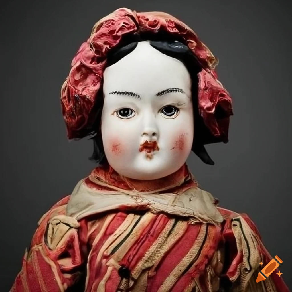 Vintage 19th Century China Doll With A Haunting Presence On Craiyon