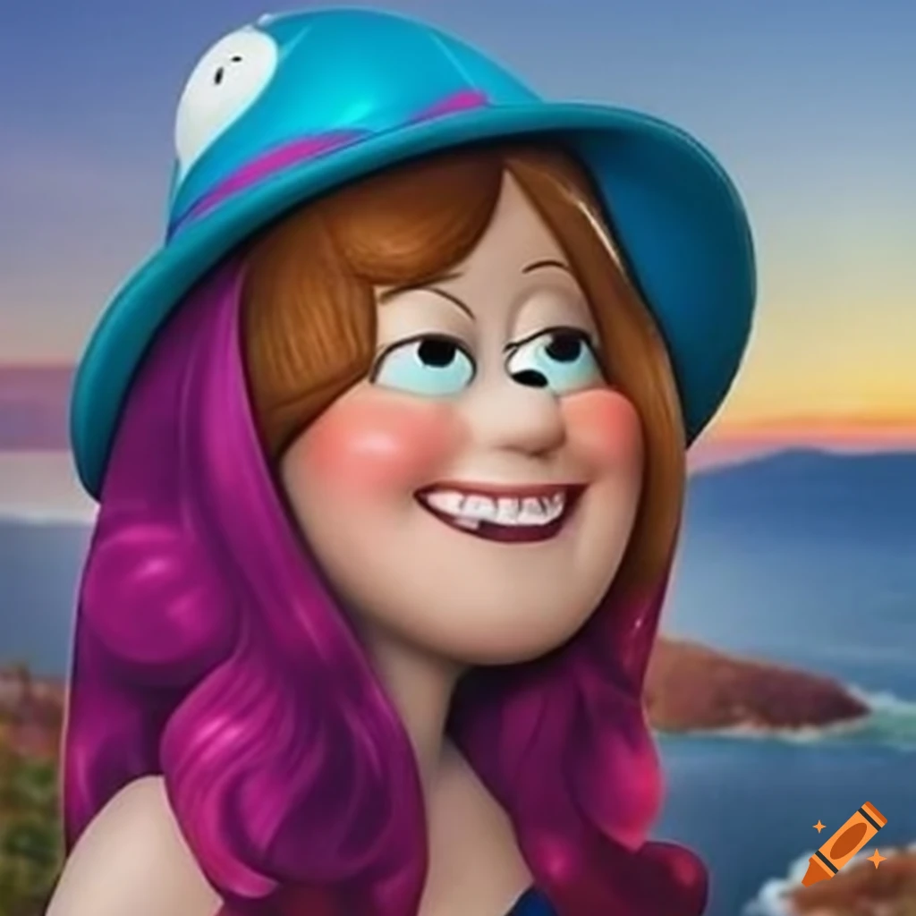 Photo-realistic Mabel Pines as the goddess Venus on Craiyon