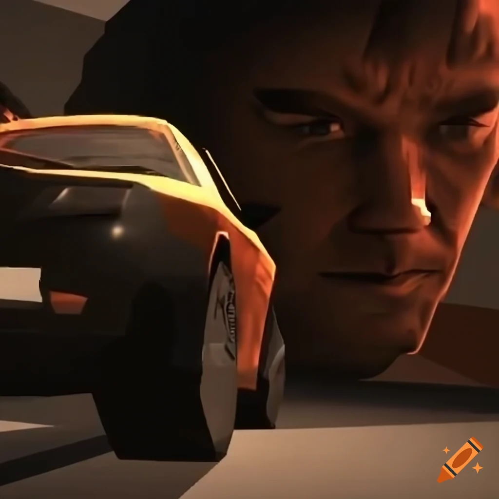 Need For Speed screenshot with Jeremy Clarkson driving, low-poly ...