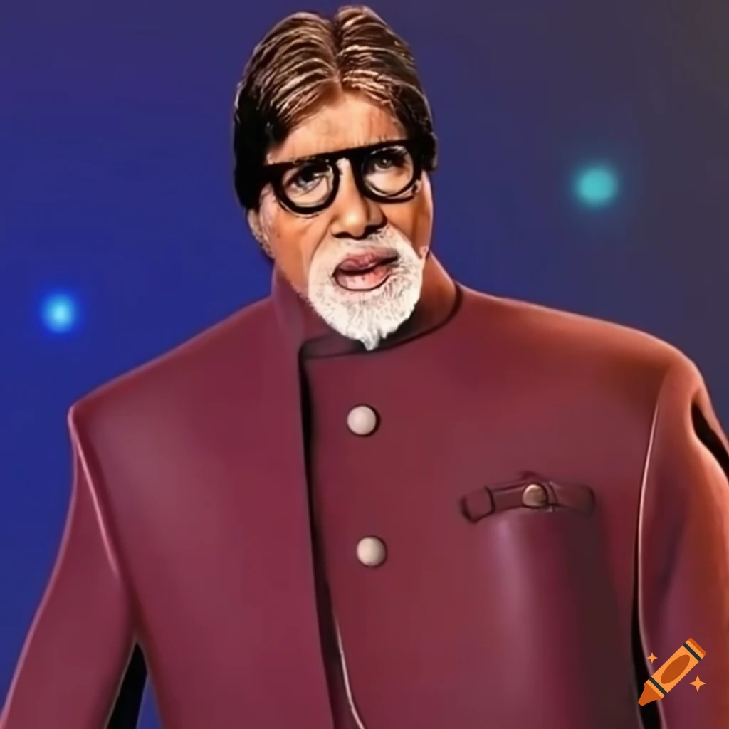 Pawan singh in amitabh bachchan on Craiyon