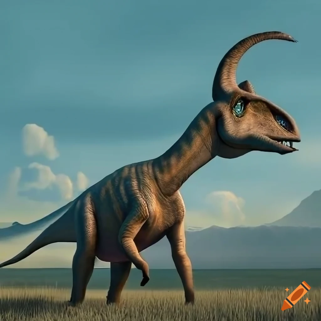 Scientifically accurate Hadrosaurus dinosaur with Bongo antelope color ...