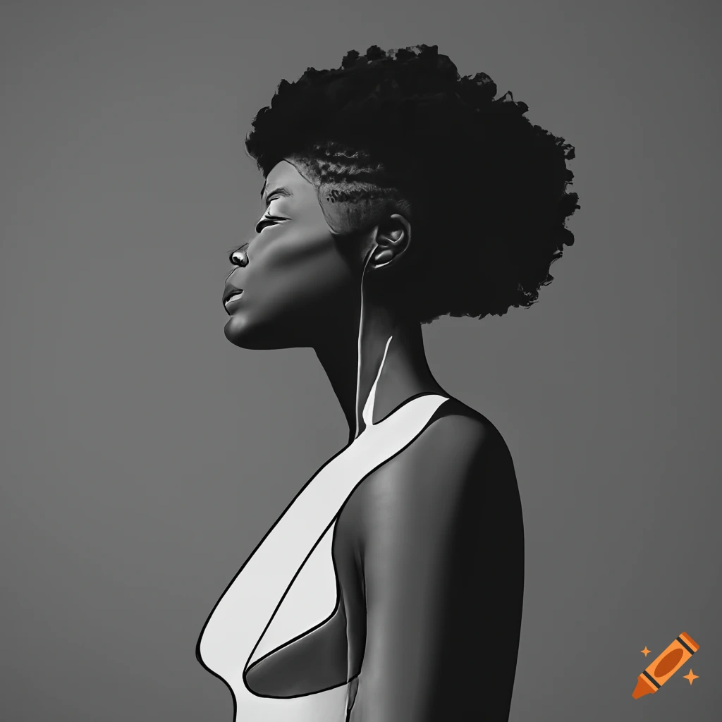 Line art with white and scarlet lines creating high-contrast ...