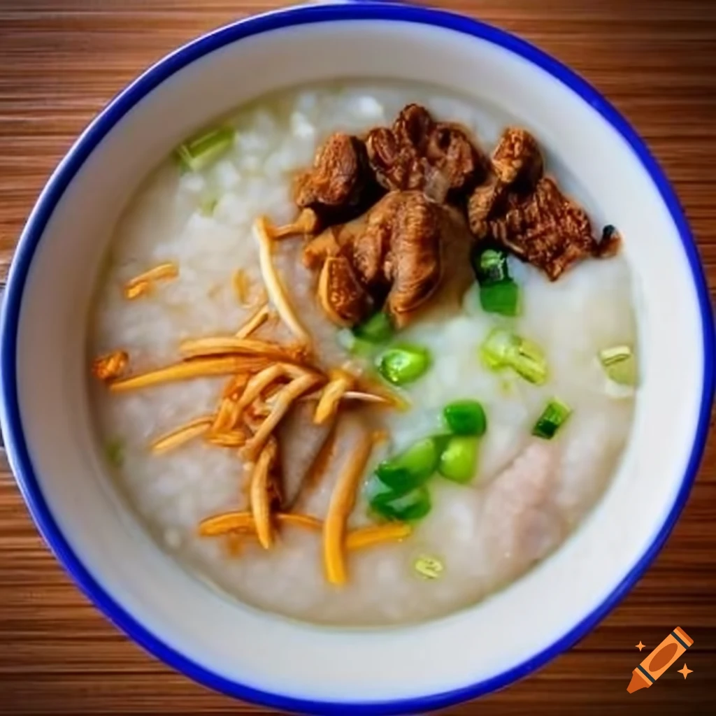 Bowl of congee on Craiyon