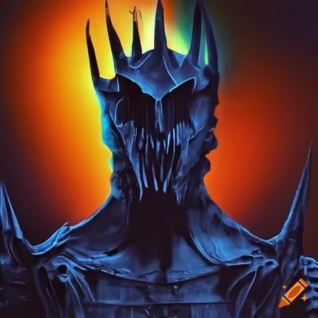 Thermal vision art of sauron on Craiyon