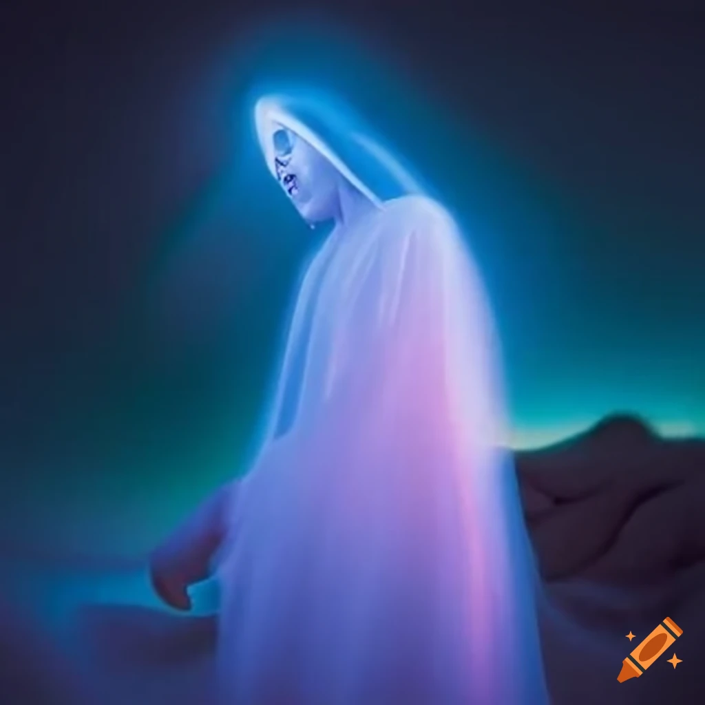 Luminous star aura with gossamer light depicting jesus christ on Craiyon