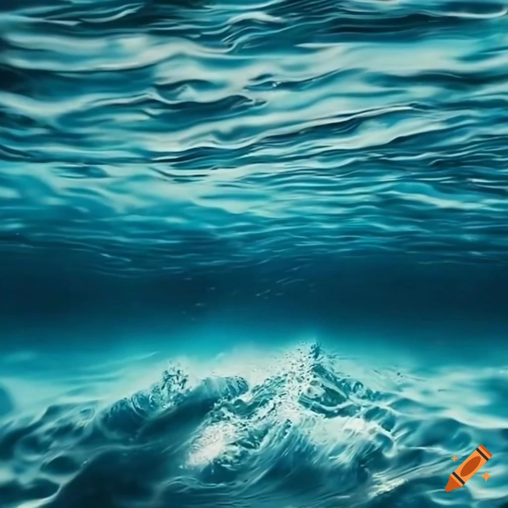 Underwater waves on Craiyon