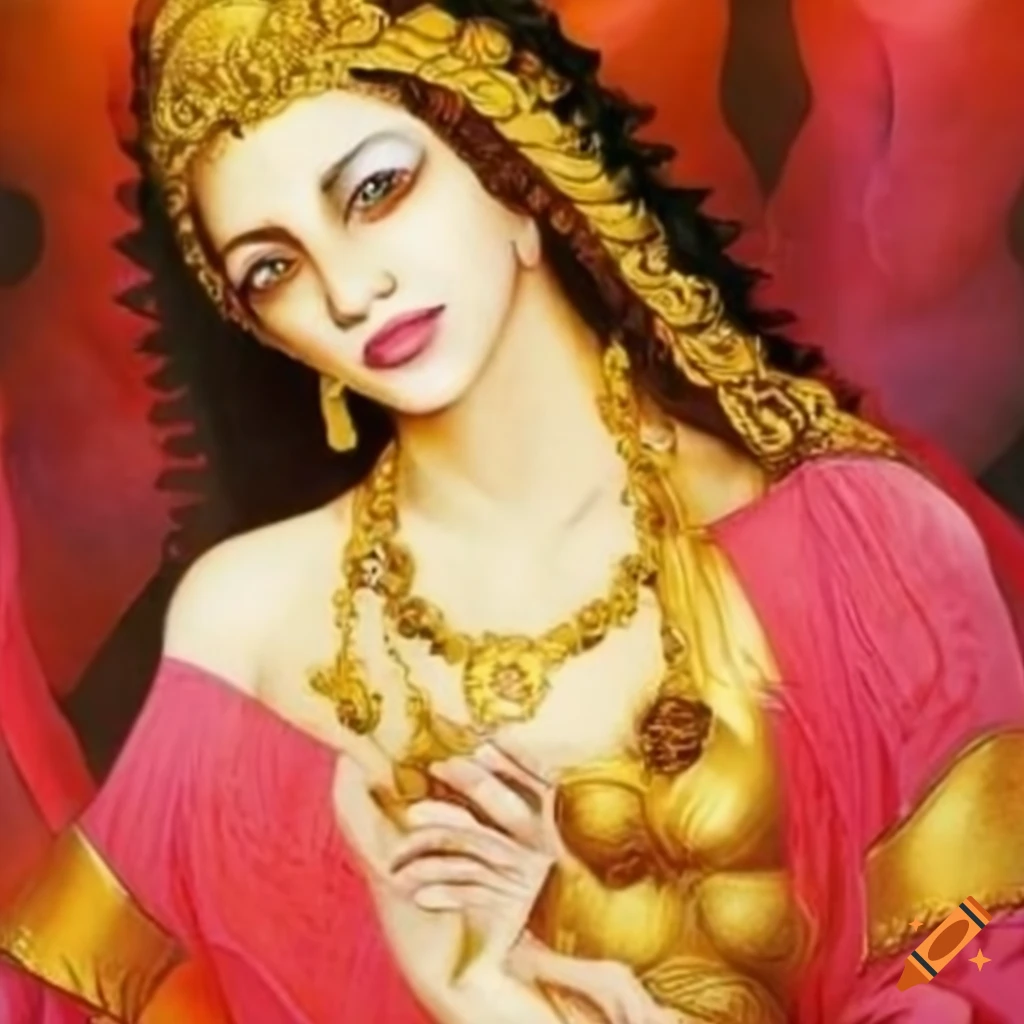 Depiction of goddesses on Craiyon