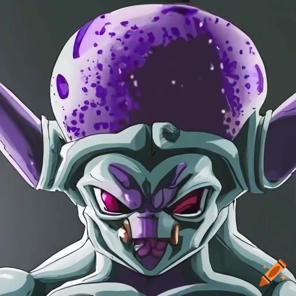Character frieza wearing a gas mask on Craiyon