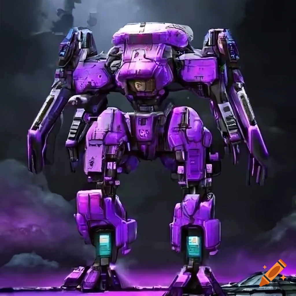 Space mech named violet with wings on Craiyon